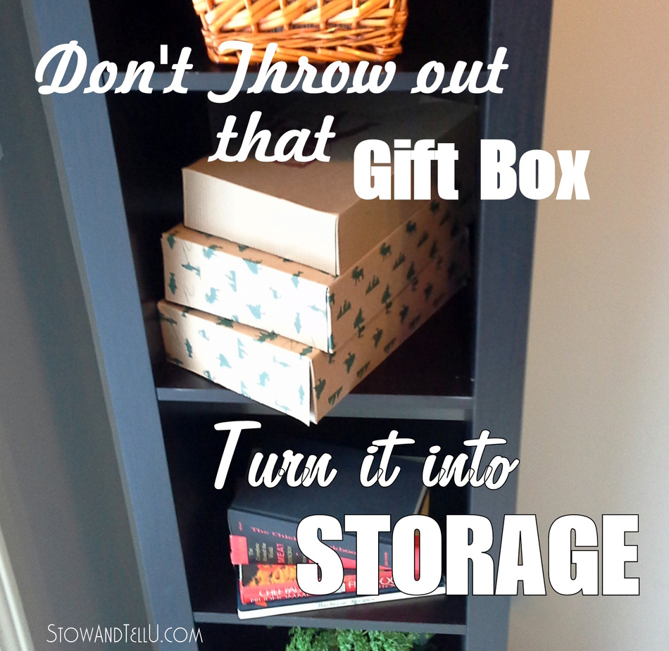 Turn a Gift Box into a Storage Box